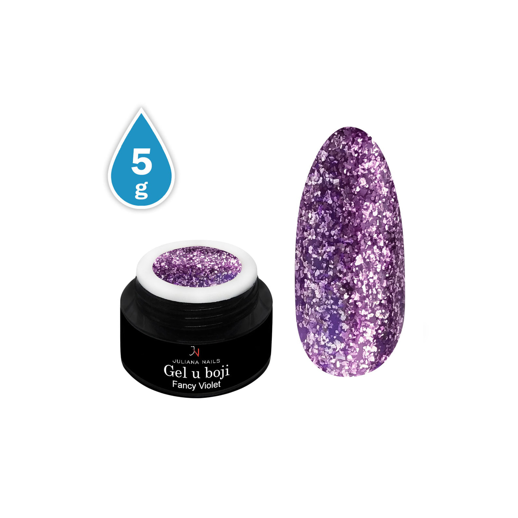 Gel u boji Glam Glitter Fancy Violet 5 g / 500373 Pe.got trgovina Pe ...